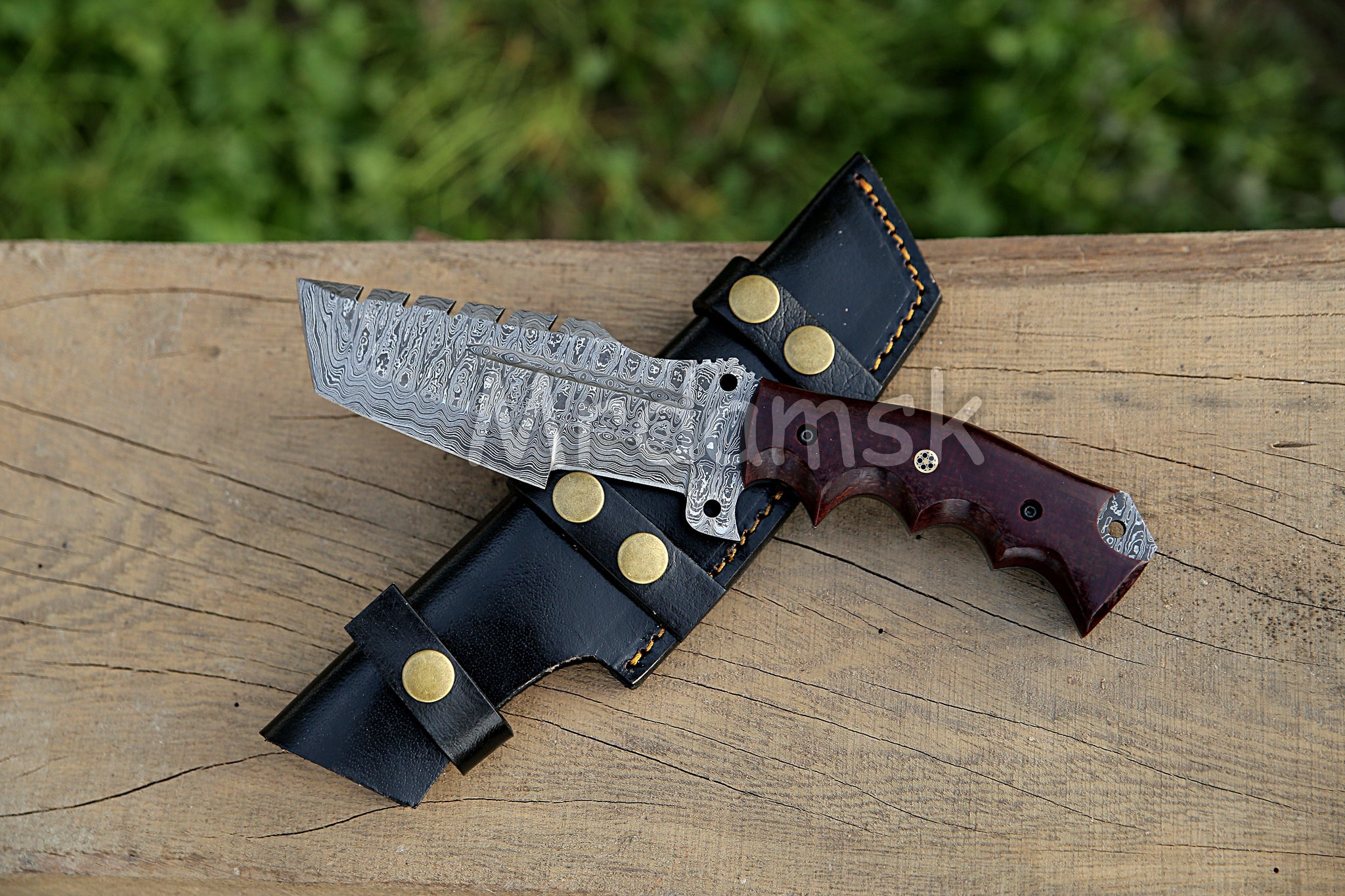 Handmade Tracker Knife, Damascus tracking knives